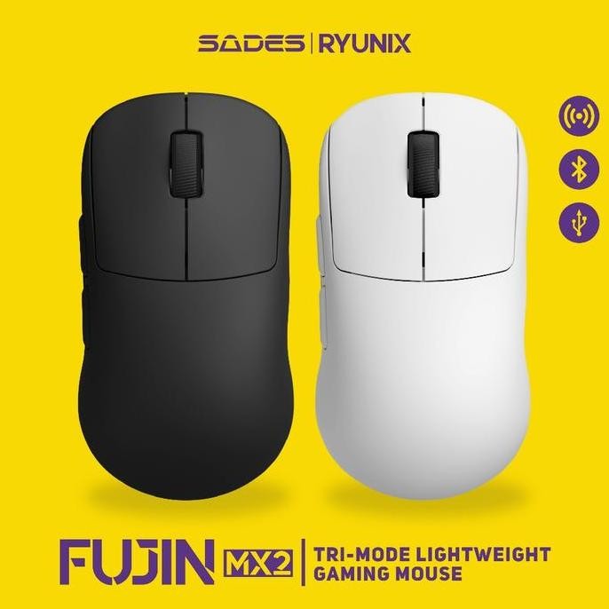 Jual Sades Ryunix Fujin Mx2 Mouse Gaming Lightweight Wireless Bluetooth ...