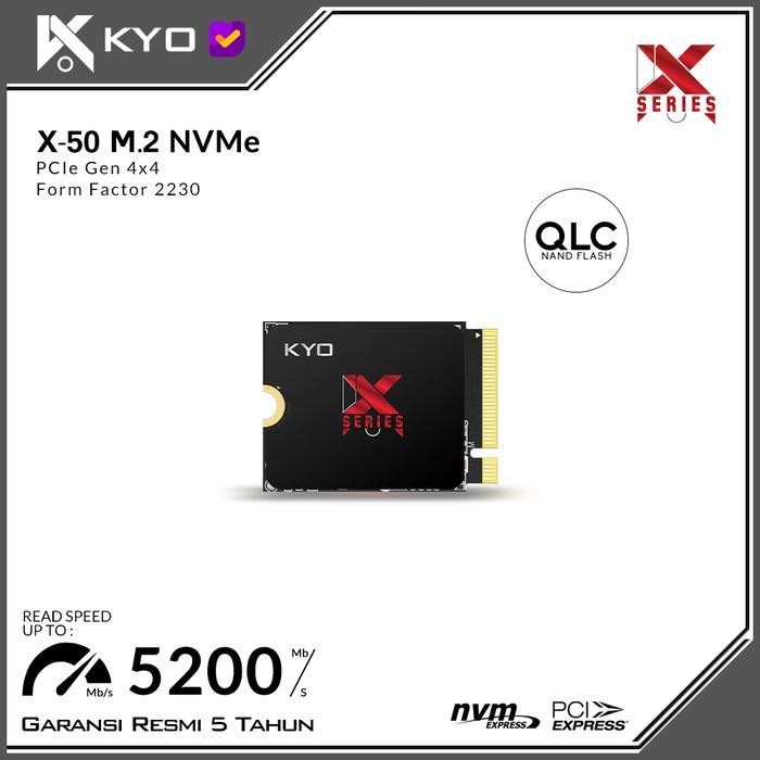 Jual UP SSD KYO X50 2230 PCIe 4.0 X Series NVMe 512GB 1TB 2TB 4TB 8TB SSD M.2 NVMe Gen4 x4 Nvme ...