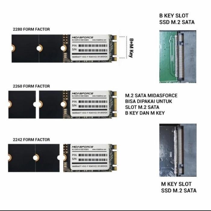 Jual UP M.2 SATA MIDASFORCE 128GB 256GB 512GB 1TB 2TB - M2 SATA SSD ...