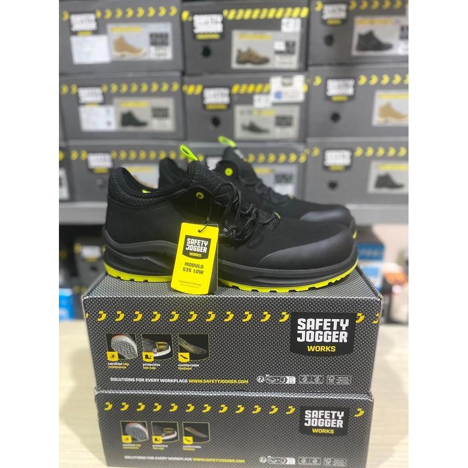 Jual Baru Sepatu Safety Jogger Modulo S3S Low Original Ujung Besi Anti ...