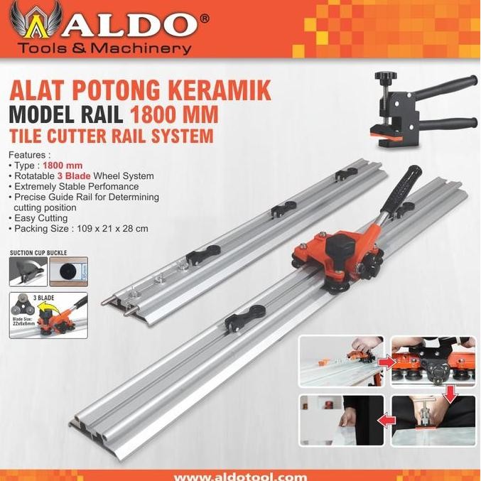 Jual Alat Potong Keramik Model Rail 1800 Mm / Tile Cutter Rail System ...
