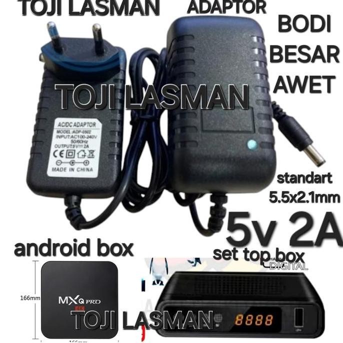 Jual ( ADAPTOR STB SET TOP BOX BOK 5V 2A ) COLOKAN PSU TRAVO POWER ...