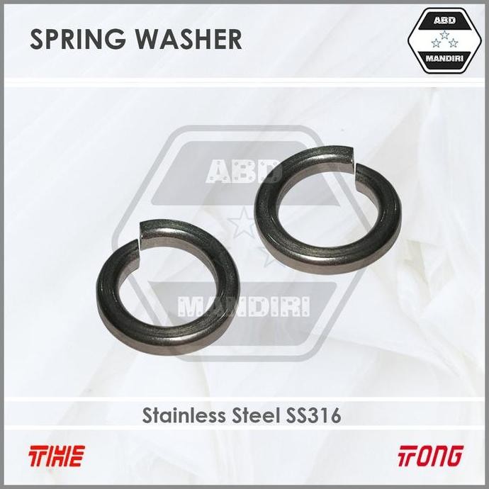 Jual Ss316 Ring Per Ver Stainless M8 ( Sus316 Spring Washer) 8 | Shopee ...