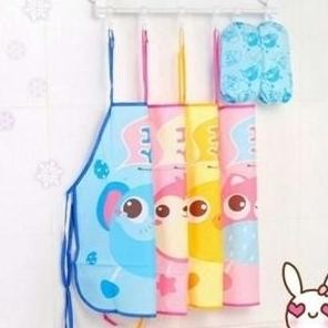 Jual Bisa Cod Apron Anak Pelindung Dada Badan Dan Lengan Masak Melukis ...