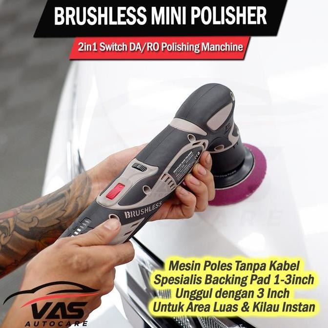 Jual Cordless Mini Nano Polisher V3 Rotary Dual Action Da 3Mm 12Mm Dan ...