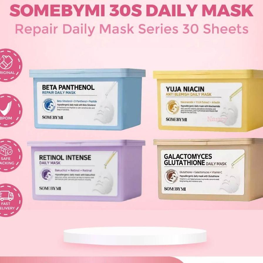 Jual Somebymi 30S Daily Mask Repair Daily Mask Series Masker Wajah 30 ...