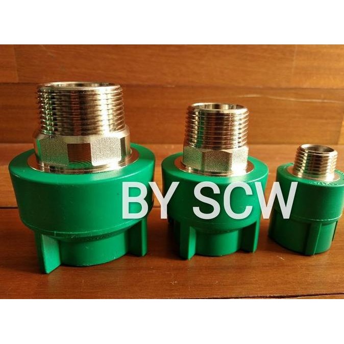 Jual Sock Drat Luar PPR 40mm 1-1/4" Male Thread Adaptor Fitting Pipa ...