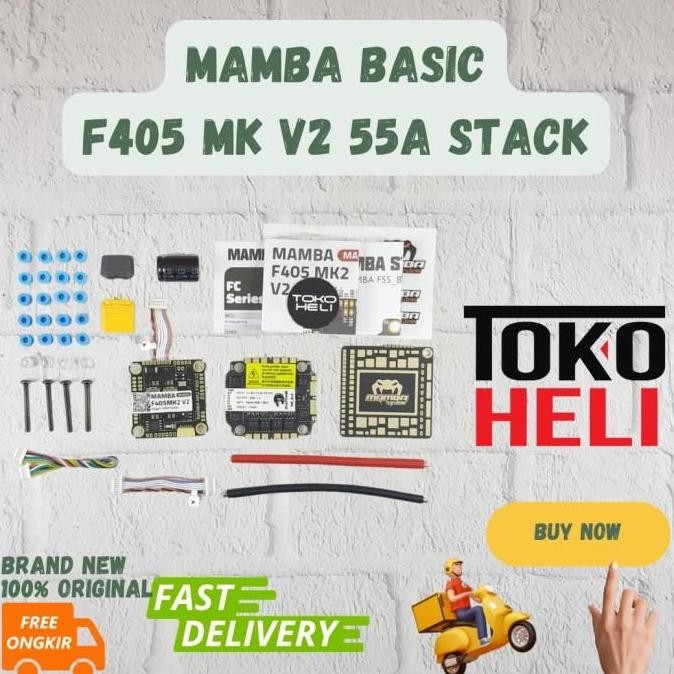 Jual NEW Mamba Basic F405 MK V2 55A 6S BLS Flight Controller Stack FC ...