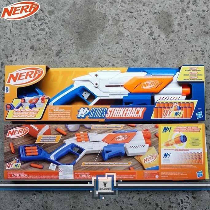 Jual Promo Nerf N Series Strikeback Dart Blaster Shotgun with 18 Nerf ...
