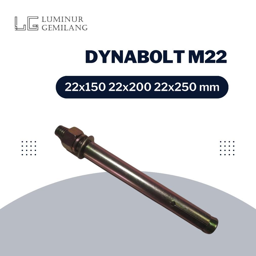 Jual Dynabolt Dinabol Baut Beton Dinding Tembok M22 22x150 mm - 22x250 ...