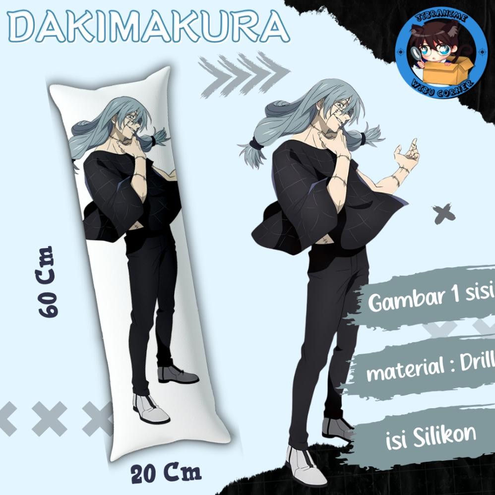 Jual dakimakura / guling anime mahito jujutsu kaisen 60x20 cm sudah isi ...