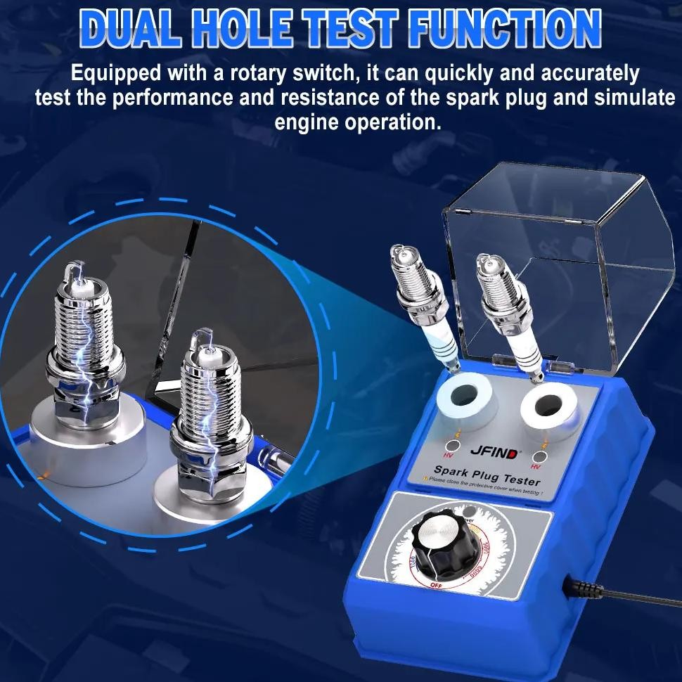 Jual Car Spark Plug Tester 110V 220V Ignition System Tester Double Hole ...