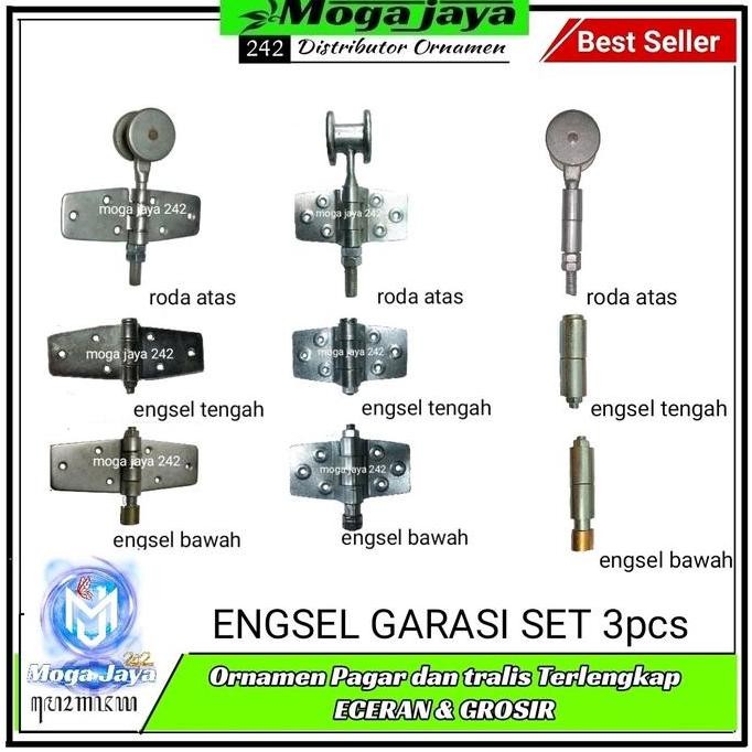 Jual Engsel Roda Pintu Garasi Set Atas Tengah Bawah Lipat Dan Sleding ...