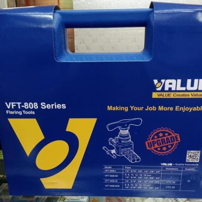 Jual Promo FLARING TOOL VALUE VFT-808-IS ( DAPAT CUTTER VTC 32 ) COD ...
