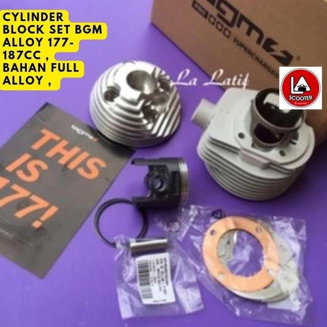 Jual Blok set BGM Alloy 177-187cc utk PX Excel dkk | Shopee Indonesia