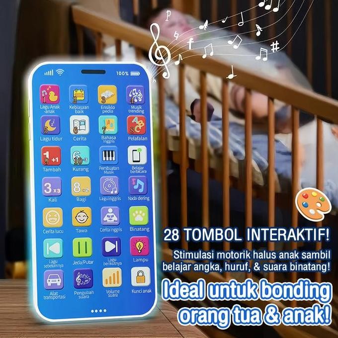 Jual Smart Baby Mainan Telepon Mainan Edukasi Paling Populer 28 Tombol ...