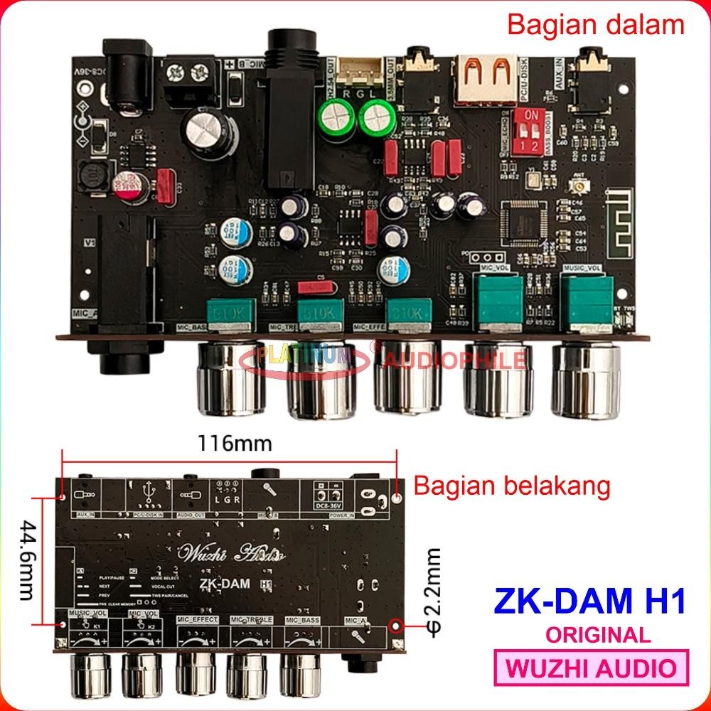 Jual Karaoke Microphone Reverberation modul Digital Echo Professional Mixing Front Stage ZK-DAM ...