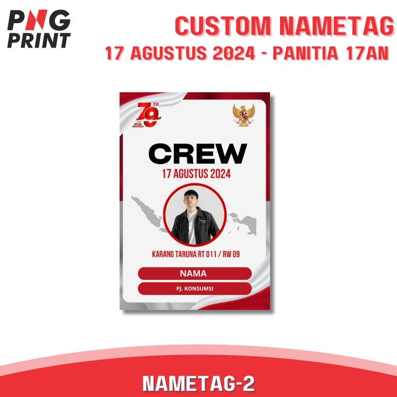 Jual Ukd-23 [Print] Nametag Saja 17 Agustus 2024 - Panitia Crew 17 ...