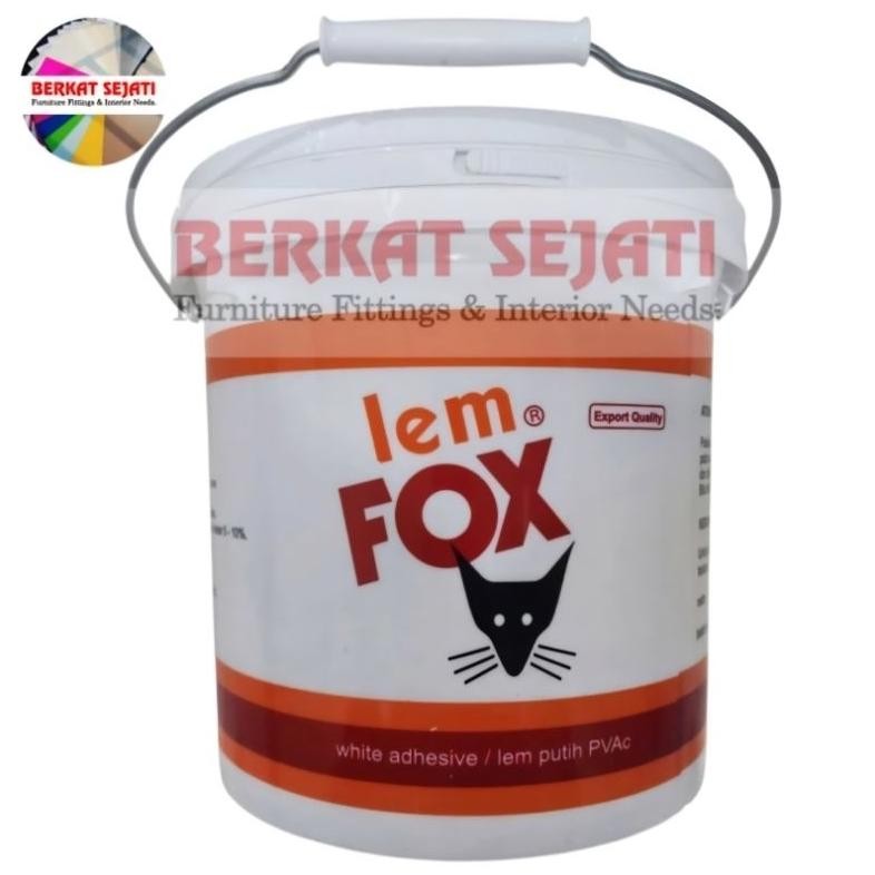 Jual Lem Fox Putih Lem Putih PVAC Ember MERAH 10kg 10 Kg Plamir Kayu ...