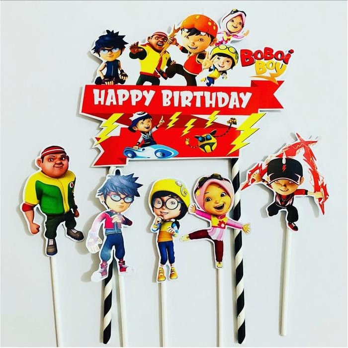 Jual Boboiboy Topper Cake Birthday / Hiasan Kue Ulang Tahun | Shopee ...