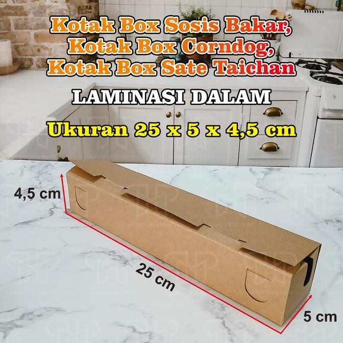 Jual UNGGULAN shopee 50 Pcs Box Sosis Bakar, Box Corndog, Kotak Box ...