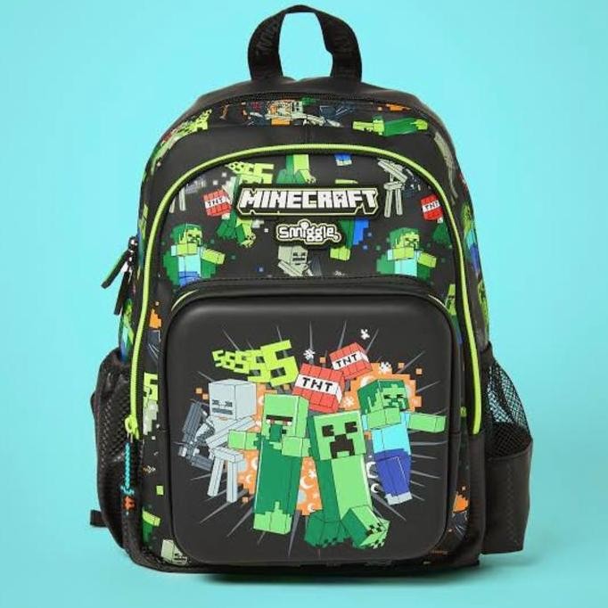 Jual Tas Smiggle Minecraft Junior Backpack/ Tas Sekolah Minecraft/ Kado ...