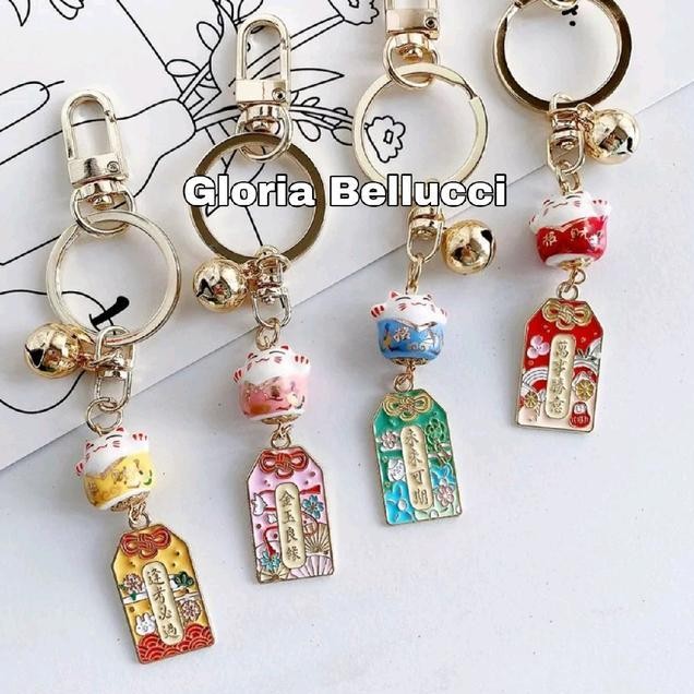 Jual Gantungan Kunci Maneki Neko Jepang Keychain Souvenir Oleh Oleh ...