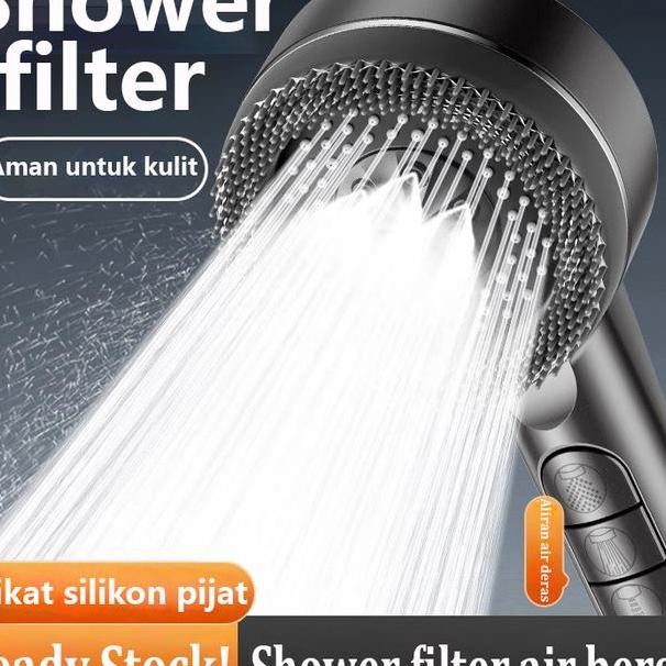 Jual Kepala Shower Mandi Hand Shower Kamar Mandi 4 E Abuabu Sier Braet ...