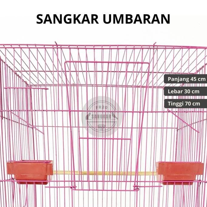 Jual Kandang sugar glider Sangkar umbaran burung ukuran M 45x30x70 cm ...
