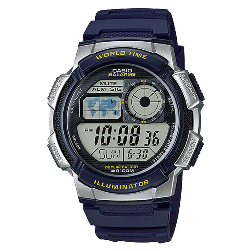 Jual Jam Tangan Pria Digital Casio Standard AE-1000W-2AVDF AE1000 AE-1000W Water Resistance 100M ...