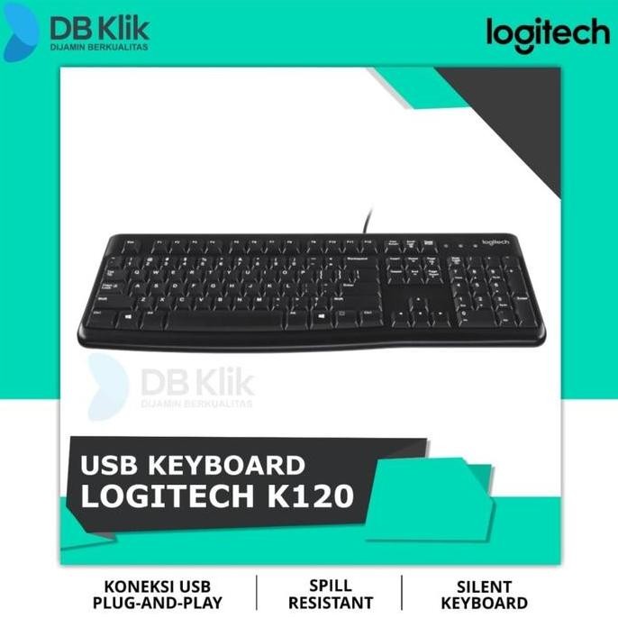 Jual SALE! LOGITECH K120 USB KEYBOARD ORIGINAL GARANSI RESMI - SHOPEE ...
