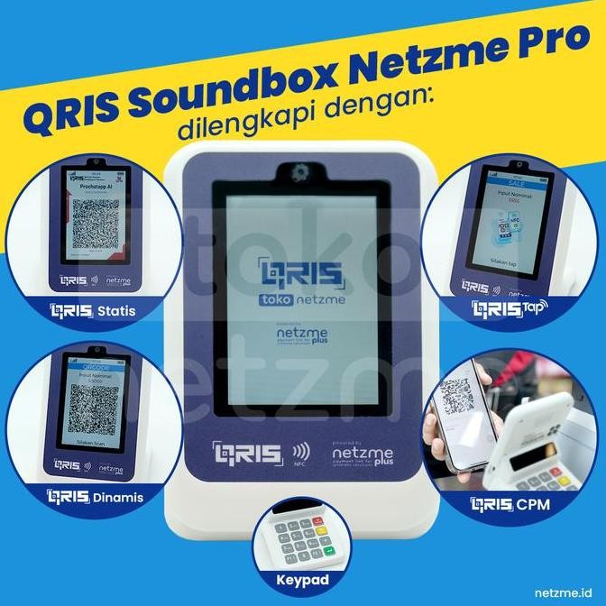 Jual QRIS Soundbox PRO Netzme | Solusi Pembayaran QRIS Khusus UKM ...