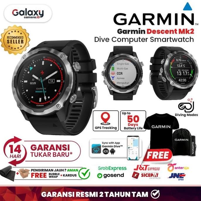 Jual Garmin Descent Mk2 MK 2 GPS Dive Computer Smartwatch Garansi Resmi ...
