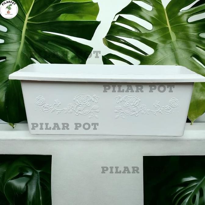Jual Original Pot Bunga Panjang GSP Shalom 09 Putih 67cm Tanaman Shopee ...
