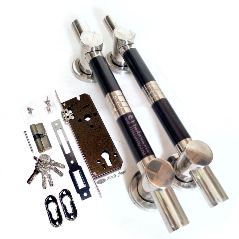 Jual (Terbaru) Satu set handle pintu rumah panjang 33cm 45cm 60cm murah ...