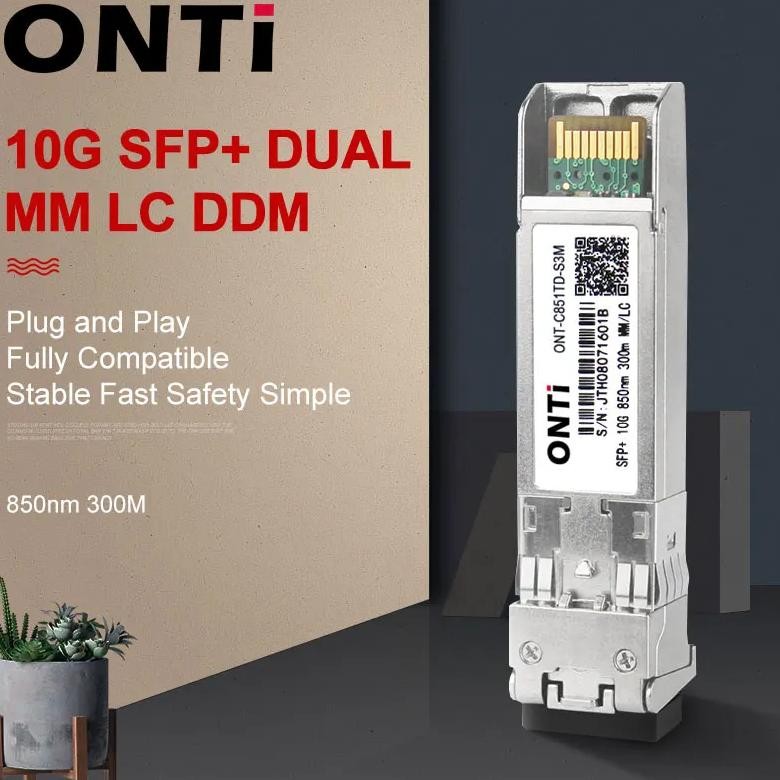 Jual 10Gb Sfp+ Module Multimode 300M Mm Duplex Sfp+ Transceiver Lc ...