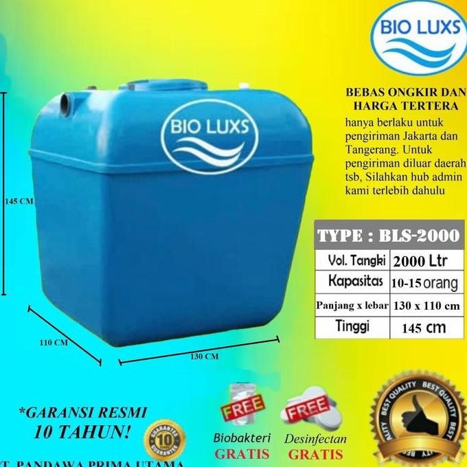 Jual Septic Tank Bio,Biotech,Biofil,Biotank,Bioluxs Bgs 2000 Liter ...
