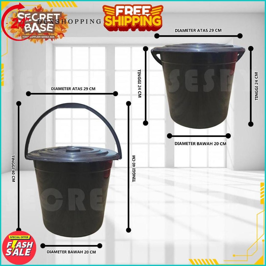 Jual Timba Air Tutup - Gagang / Timba Plastik / Ember Tutup / Ember ...