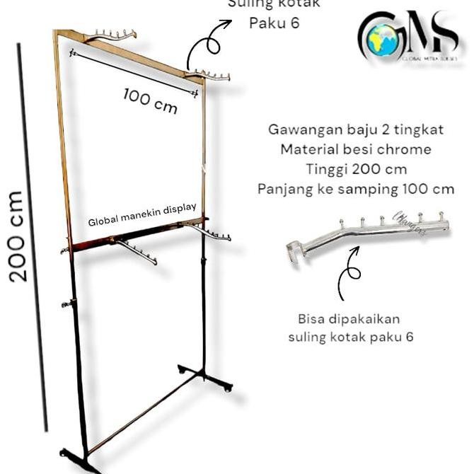 Jual Stand Hanger Besi / Gawang Baju Besi | Shopee Indonesia