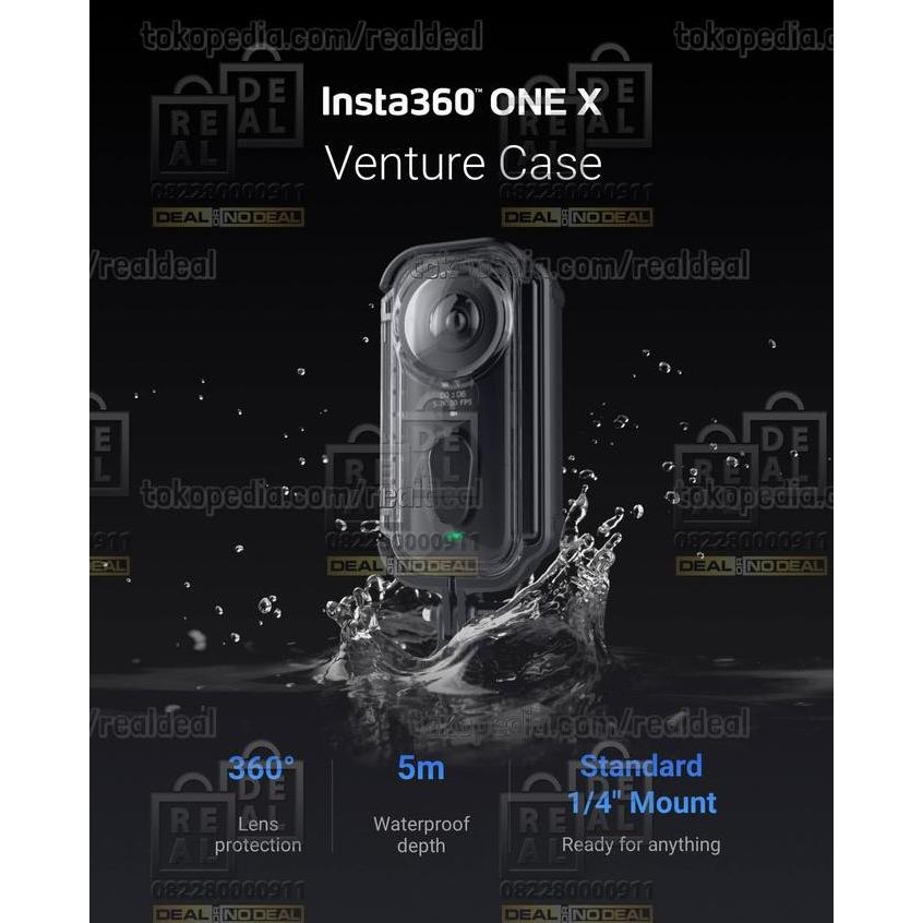 Jual Insta 360 ONE X Venture Case NEW VERSION Waterproof Protection ...