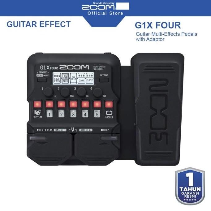 Jual Zoom G1X Four Guitar Multi-Effects Pedals With Adaptor | Shopee ...