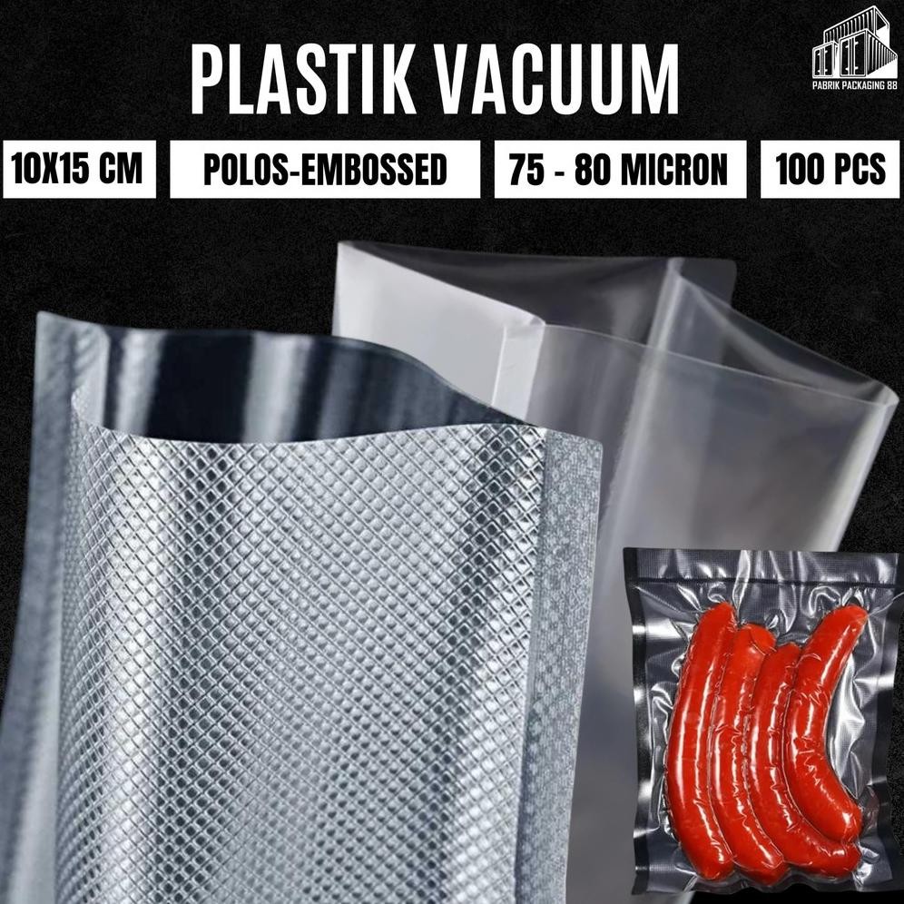 Jual Plastik Vacum Sealer Makanan Plastic Vacuum Bag Vakum 10x15 cm ...