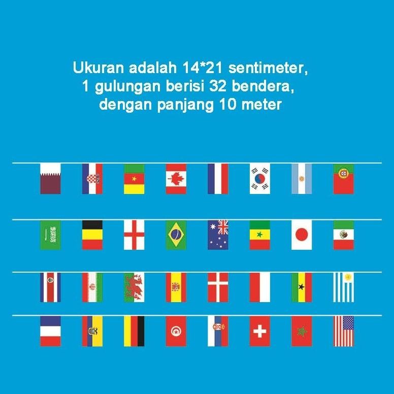 Jual Et-98 Bendera Euro 2024 Bendera Renteng Bendera 14*21Cm Semua ...