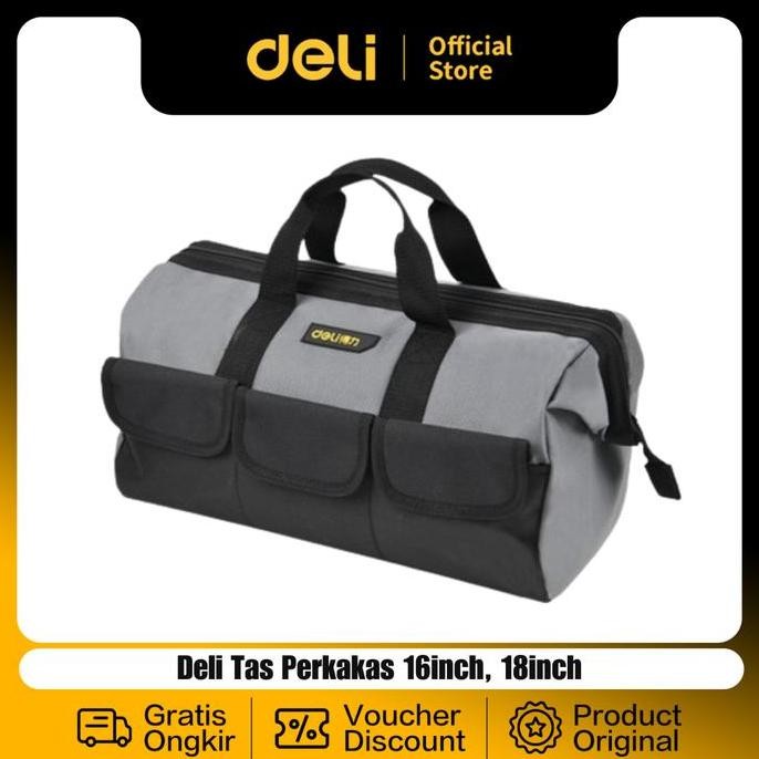 Jual Deli Tool Bag / Tas Simpan Perkakas Multifungsi Bahan Kuat ...