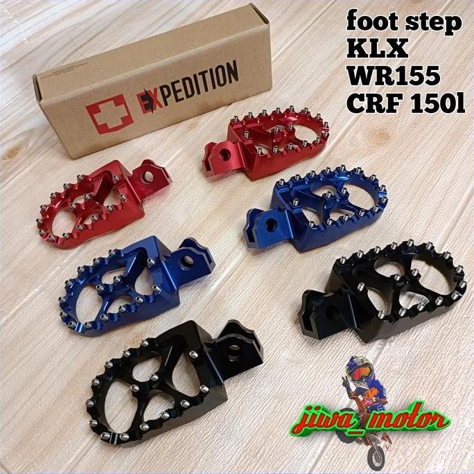 Jual Foot Step Expedition Crf Klx Dtracker Wr 155 Warna Merah Biru ...