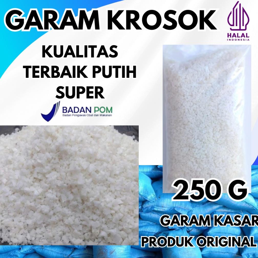Jual (Terbaru) GARAM KROSOK 250 G GARAM KASAR GARAM MASAK KUALITAS ...