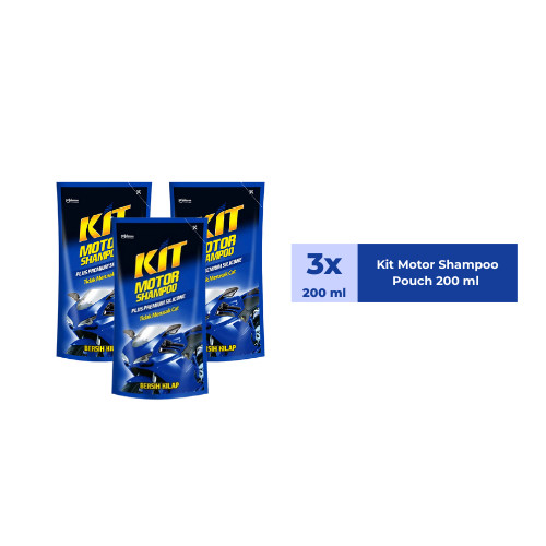 Jual Kit Motor Shampoo Pouch 200 ml x3 | Shopee Indonesia