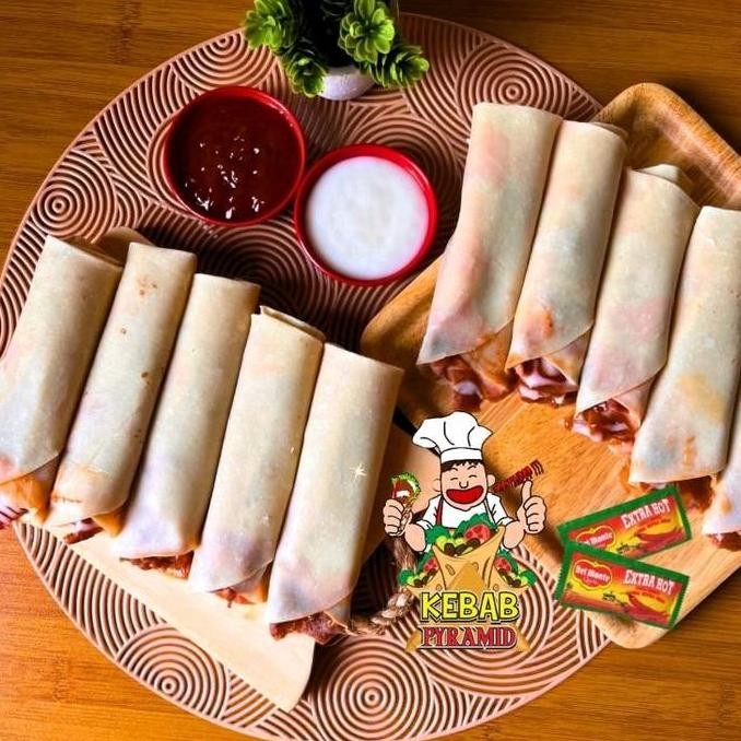 Jual PREMIUM 10 Kebab Pyramid unyu full Daging Sapi tanpa sayur isi 10 ...