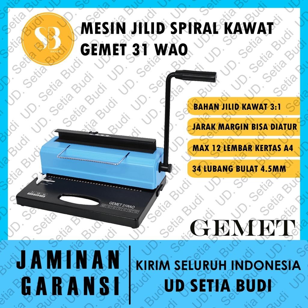 Jual Mesin Jilid Spiral Kawat Gemet 31 Wao Asli Dan Bergaransi New Best ...