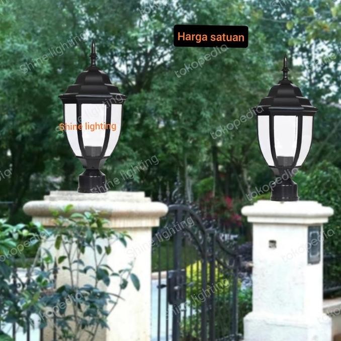 Jual Lampu pilar lampu pagar outdoor klasik wateroof tipe 11018 S4 ...